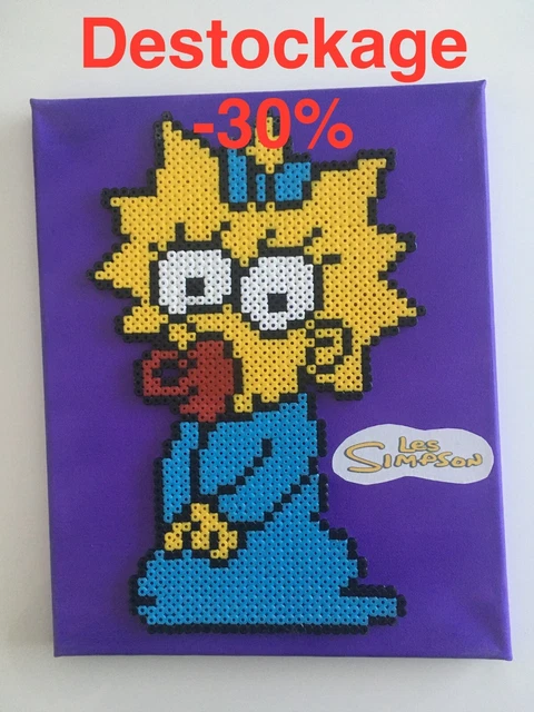 PIXEL ART / Perles A Repasser Tableau De Maggie Simpsons EUR 9,00 ...