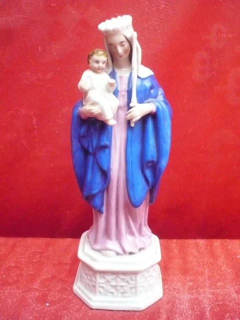 PORCELAIN FIGURE, MADONNA, Beautiful, Very old Figure £98.10 - PicClick UK