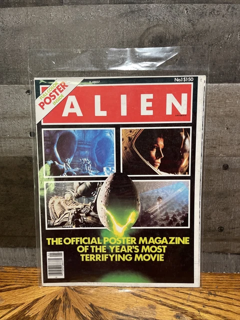 ALIEN OFFICIAL POSTER Magazine #1 1979 Full Color Fold-Out Wall $39.00 ...
