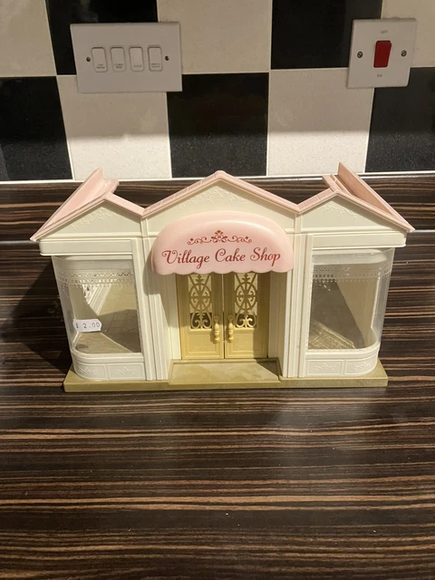 SYLVANIAN FAMILIES VILLAGE Cake Shop Building Calico Critters Vtg Retro ...