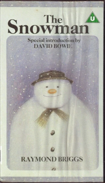 THE SNOWMAN VHS VIDEO Raymond Briggs / Intro by David Bowie ...