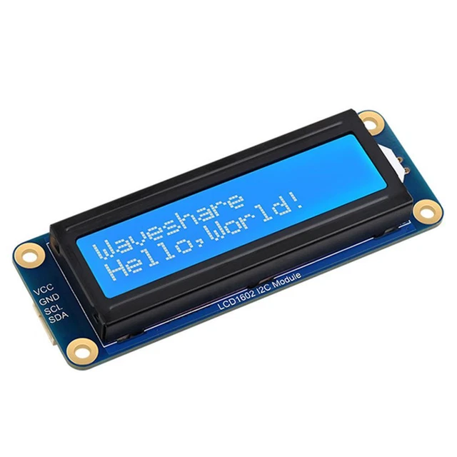 3.3V/5V LCD I2C Communication Module 16x2 Characters LCD Module Blue ...