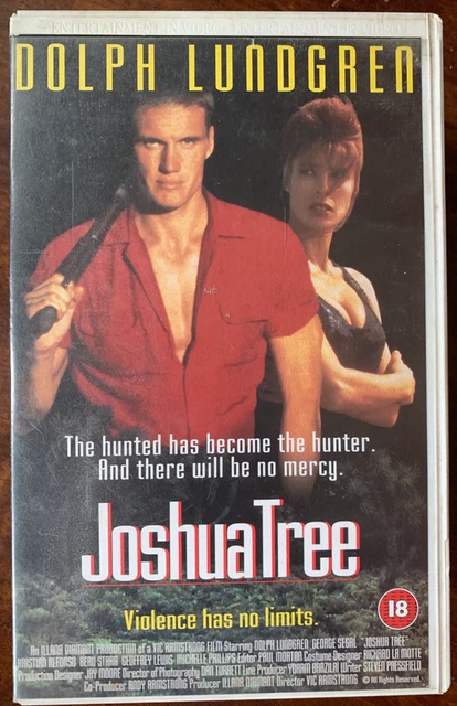 JOSHUA TREE VHS 11993 Army of One Dolph Lundgren Action Movie Big Box ...