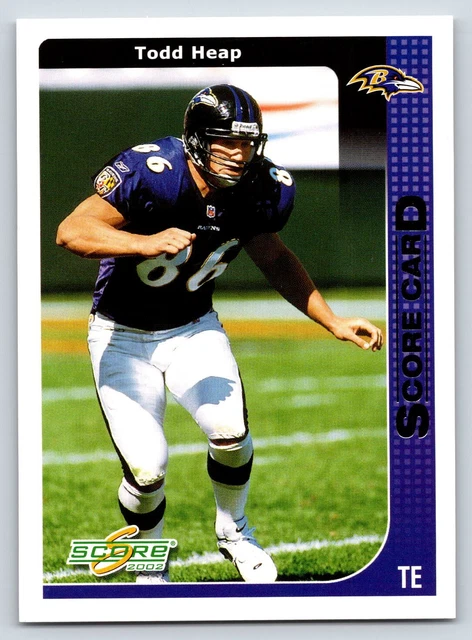 TODD HEAP BALTIMORE Ravens 2002 score #20 tableau de bord #/400 18149 ...