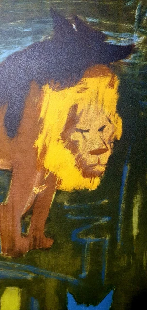 *PAUL COLIN*LITHO*ORIGINALE*SIGNÉE*1966*LE LION*LOUP*RENARD*LA Fontaine ...