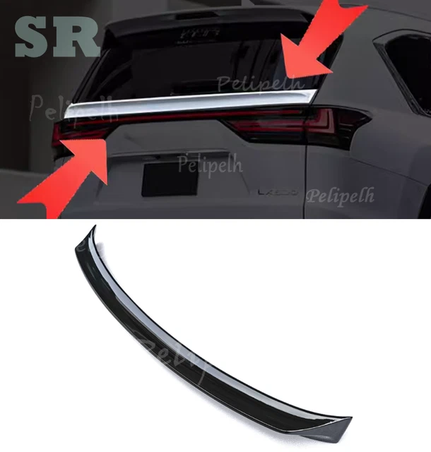 FITS LEXUS LX LX700h 2025-27 ABS Glossy Black Rear Middle Trunk Spoiler ...