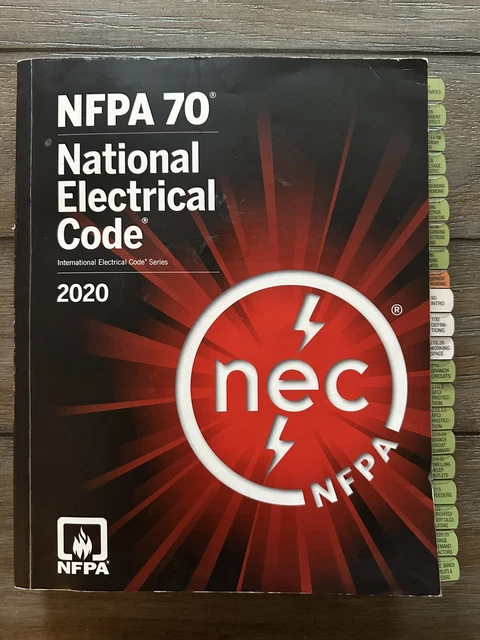 NFPA 70 NATIONAL Electrical Code NEC 2020 with Tabs & Quick-Card Paperback -EUC £53.32 - PicClick UK