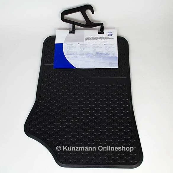ORIGINAL VOLKSWAGEN VW up! Rubber Mats Set Front Black 2-Piece NEW £40. ...