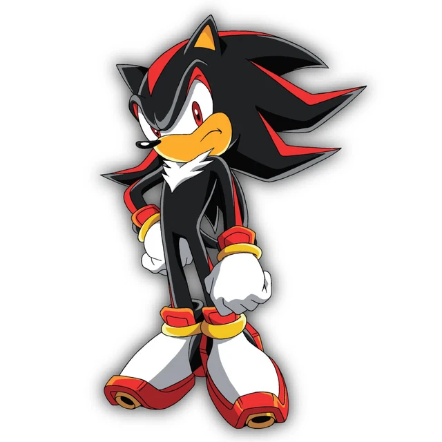 SONIC THE HEDGEHOG/ Shadow Standing Shaped Vinyl Decal Sticker £3.26 ...