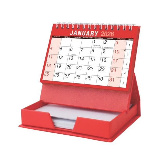 2026 DESKTOP CALENDAR Stand Up Month To View Free Standing Planner With ...