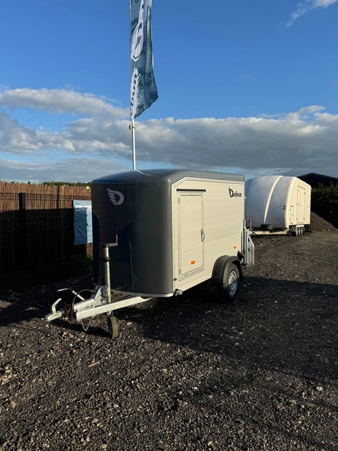 DEBON ROADSTER C255 Single Axle Box Van Bike Trailer Aluminium Sides ...