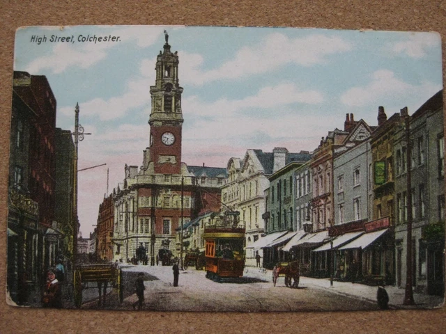 HIGH STREET, COLCHESTER, Essex - pre 1918 (Tram) £3.50 - PicClick UK