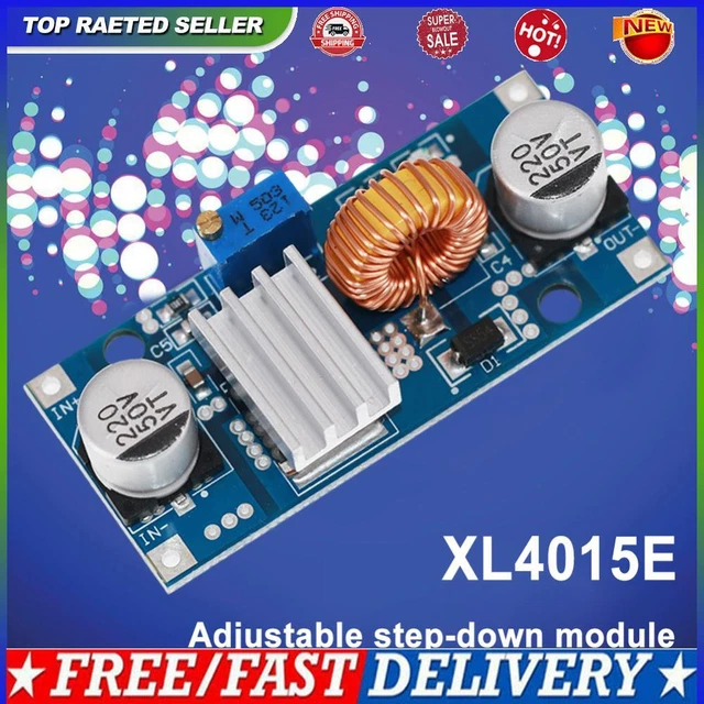 XL4015E 5A 4-38V Step Down Adjustable Power Supply Module 36V To 12V ...