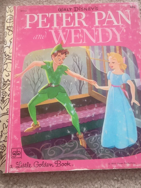 WALT DISNEY'S PETER Pan And Wendy. 1952 A Little Golden Book. £2.36 ...