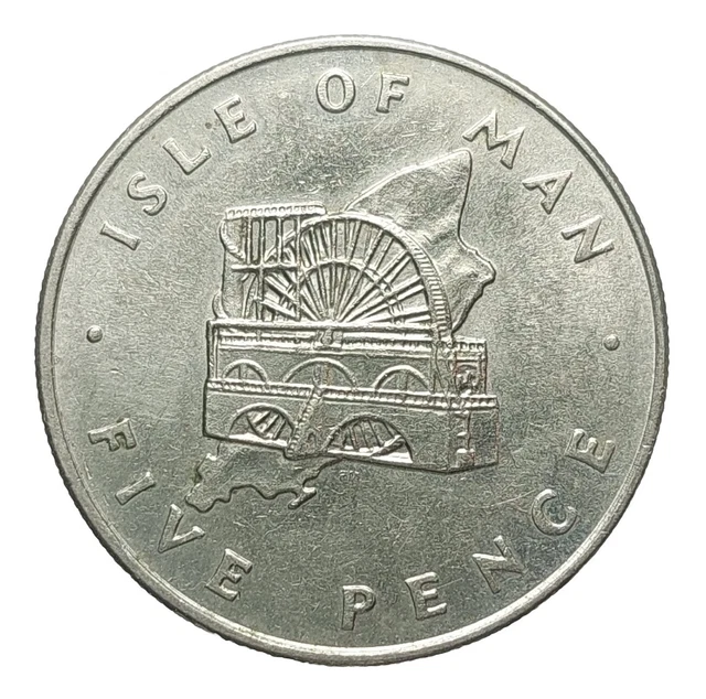 ISLE OF MAN 5 Pence 1976 Coin Elizabeth II R352 £3.50 - PicClick UK