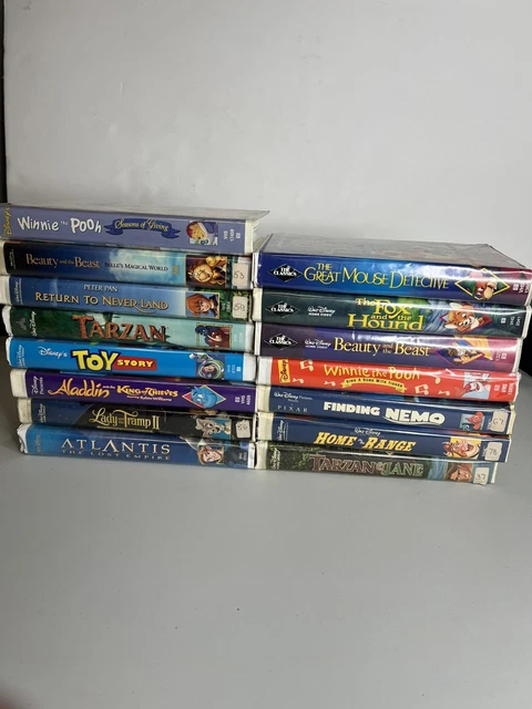 LOT OF 15 - Walt Disney VHS Including 3 Black Diamond Classic Original ...