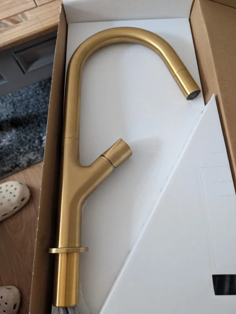 BRAND NEW WREN Luxury Sirona Pull-Out Kitchen Tap Brushed Gold £83.88 ...