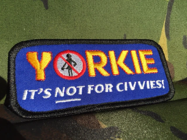 FORCES ARMY NOT For Civvies Yorkie Bar Patch Ration Pack Rat Pack ...
