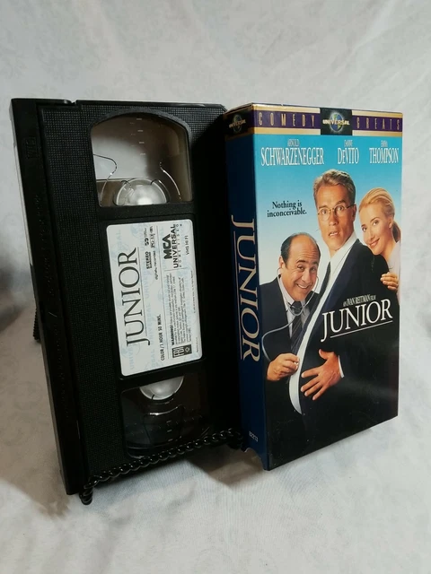 JUNIOR VHS USED Movie VCR Video Tape Danny Devito Arnold Schwarzenegger ...