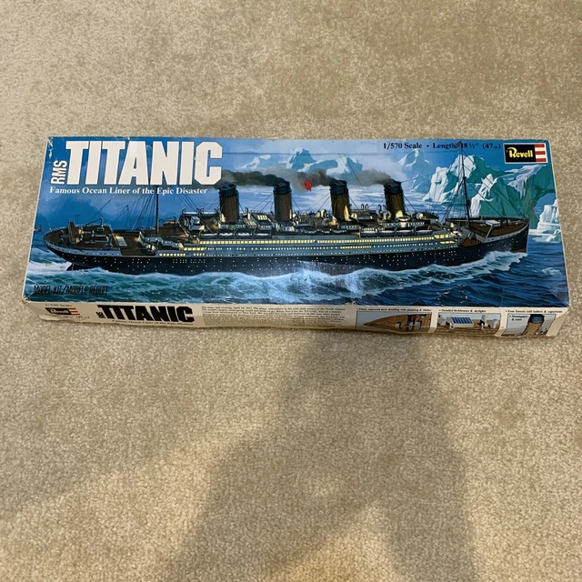 RMS TITANIC OCEAN Ship Toy Plastic Hobby Model Kit Scale 1/570 Revell H ...