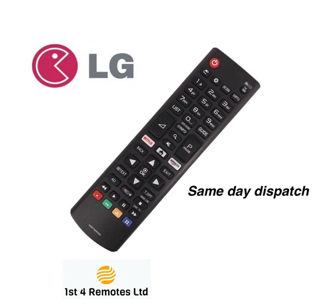 REPLACEMENT LG TV Remote Control Works All Models Of Lg Lcd/Led Tv Inc ...