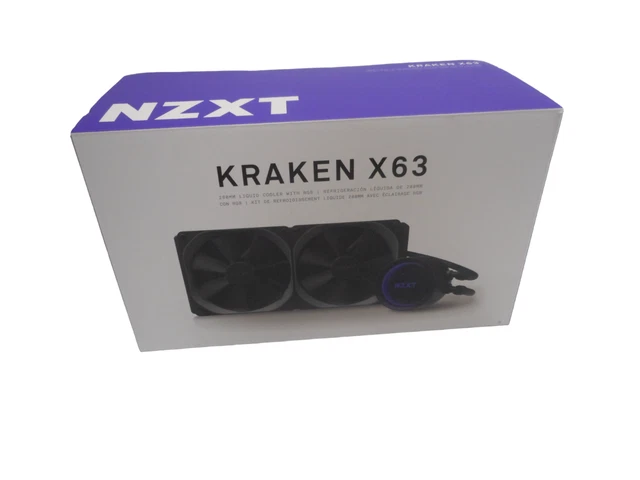 NZXT KRAKEN X63 280mm AIO CPU Liquid Cooler, Infinity Mirror Design ...