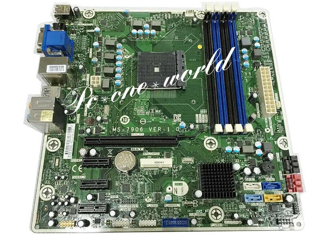 HP MS-7906 747512-001 Motherboard Socket FM2 DDR3 mATX DVI AMD A75 ...