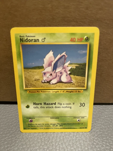 POKEMON CARD - Base Set - Nidoran 55/102 EUR 1,16 - PicClick FR