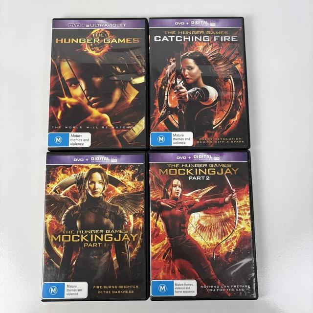 THE HUNGER GAMES 4x DVD Region 4 PAL Free Tracked Postage Mockingjay Catching $29.99 - PicClick AU