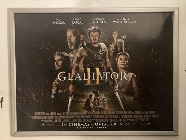 GLADIATOR 2 ORIGINAL Uk Quad Cinema Poster £64.99 - PicClick UK