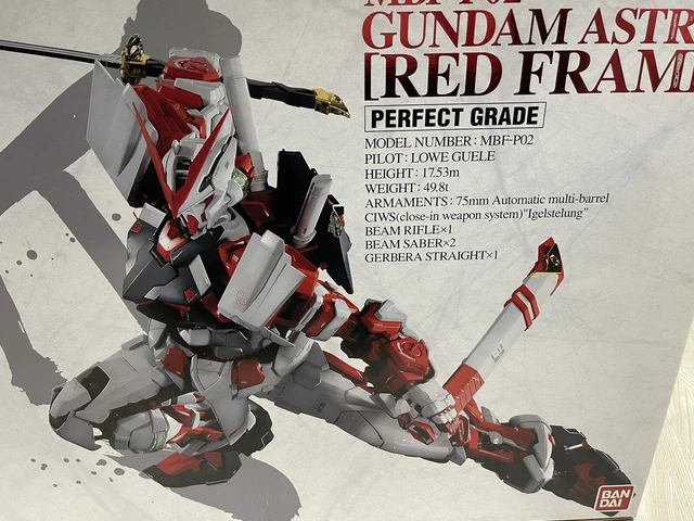 BANDAI GUNPLA PG 1/60 MBF-P02 Gundam Astray Red Frame Mobile Suit ...