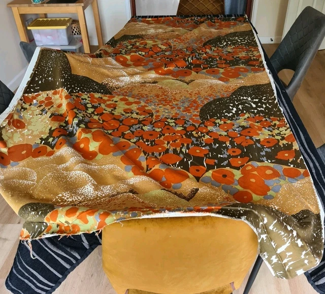 RARE DIANE BELL 'Vista" Heals 70s Fabric Mid Century retro - 3 pieces ...