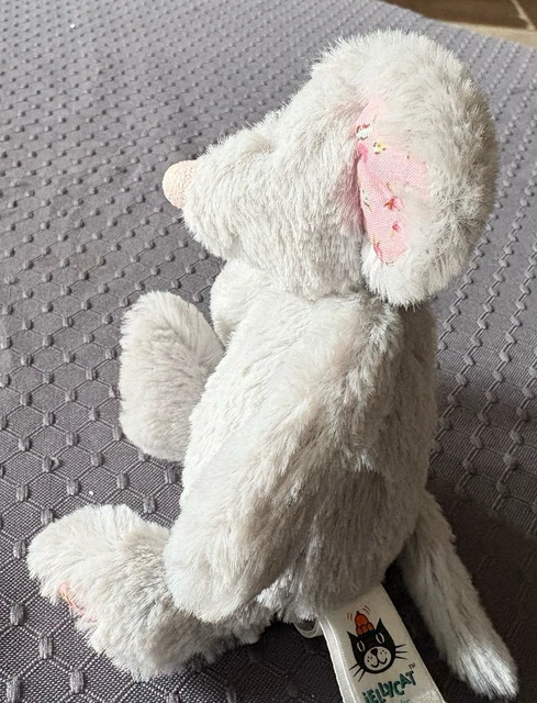 JELLYCAT TINY BABY Bashful Grey Blossom Mouse £89.10 - PicClick UK