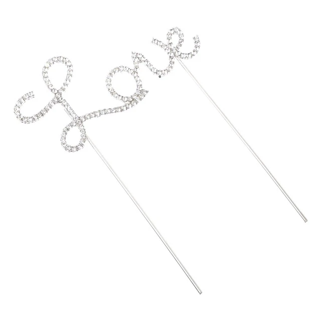 CARTE DE GÂTEAU D'amour Décor Fête Décorations D'anniversaire Pilon Cocktail EUR 5,89 - PicClick FR