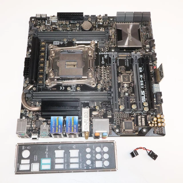 ASUS X99-M WS micro-ATX LGA 2011-v3 Socket Motherboard with I/O shield ...