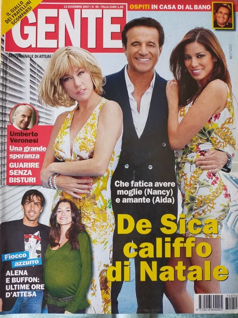 SETTIMANALE GENTE N. 50/2007 CHRISTIAN DE SICA, VALENTINO ROSSI,CLAUDIO ...
