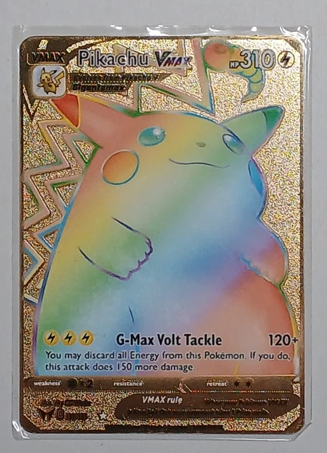 POKEMON GOLD METALL Karte Pikachu VMAX EUR 7,00 - PicClick DE