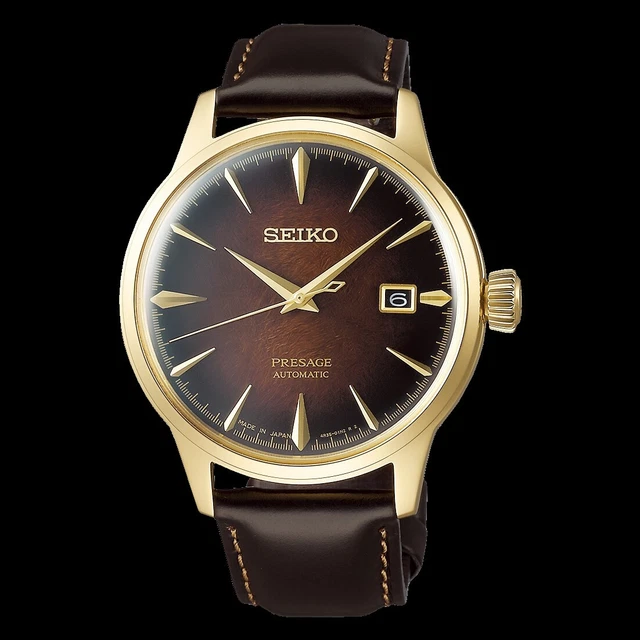 SEIKO BROWN DIAL Presage Cocktail Time Limited Edition Automatic Watch ...