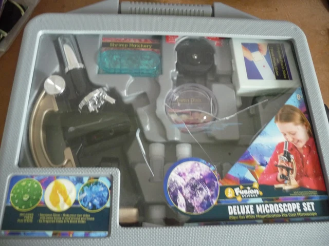 CHILD'S DELUXE MICROSCOPE Set Fusion Science 28 Pc Set | 900 x ...