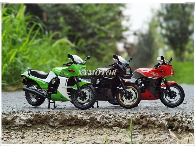 NEW AOSHIMA 1/12 Kawasaki Ninja GPZ900R Diecast Model Motorcycle Red/Black/Green EUR 42,84 ...