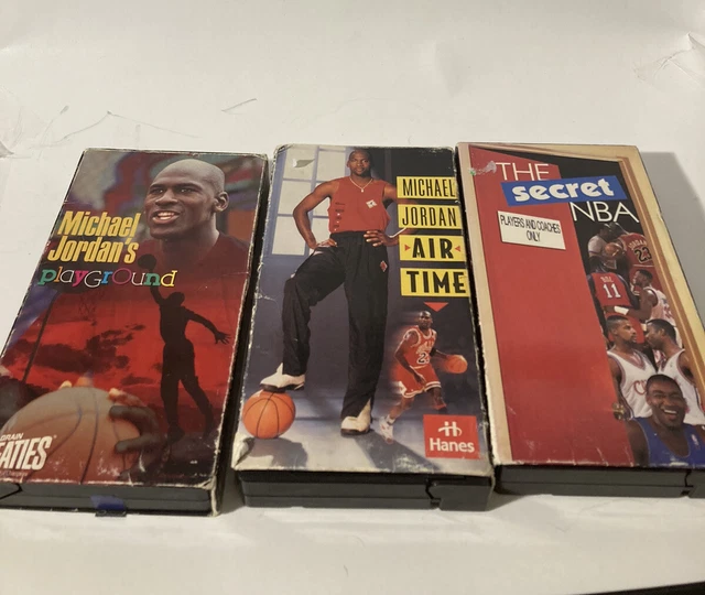 MICHAEL JORDAN'S VHS Lot 3 Air Time Secret NBA Playground Wheaties ...