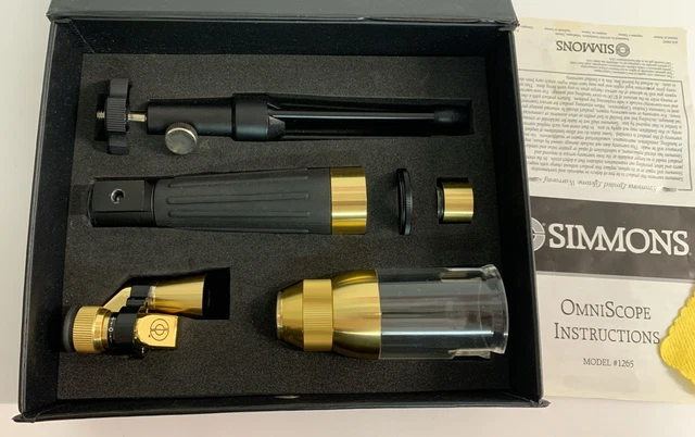 SIMMONS OMNISCOPE MODEL no. 1265. Telescope, microscope, magnifier in ...