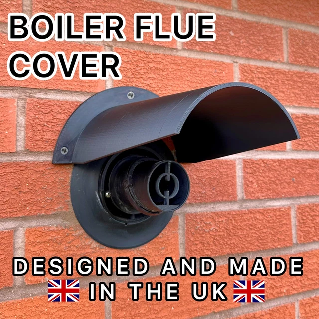 BOILER FLUE RAIN Cover Terminal Guard Protection Wind Cowl Weather ...