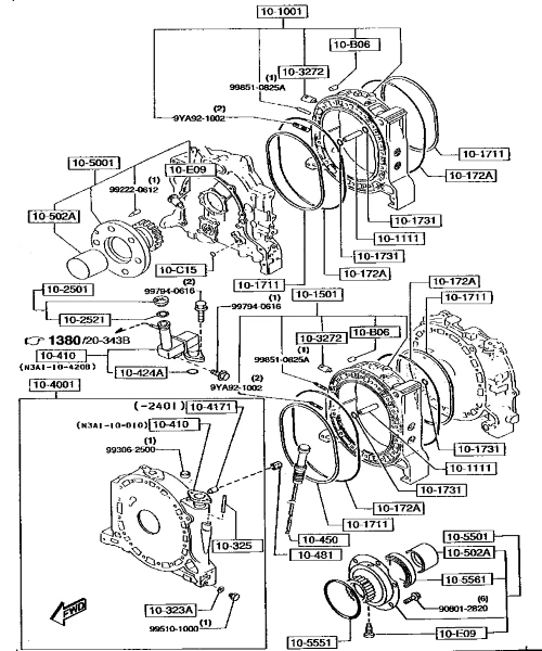 MAZDA RX-7 FD3S STATIONARY GEAR METAL 1994/07～ Genuine JDM OEM NF01-10 ...