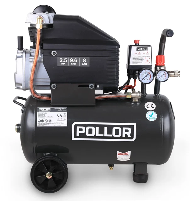 24 LITRE AIR Compressor 9.6 CFM 1800w 2.5 HP Portable £99.99 - PicClick UK