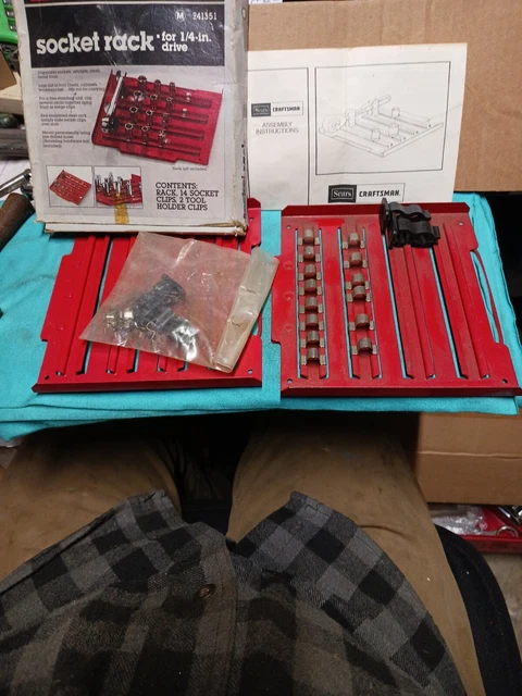 CRAFTSMAN SOCKET RACK 1/4"-3/8" Nos USA Made $37.00 - PicClick