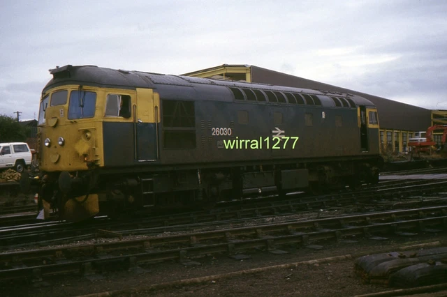 ORIGINAL RAILWAY SLIDE Class 26 26030 at Inverness 06.09.82 £3.50 ...