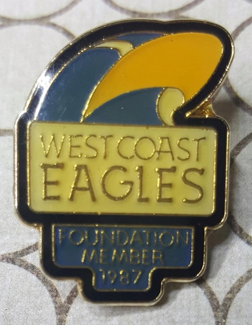 1987 WEST COAST Eagles Foundation Member Pin - AFL Members Badge $200. ...