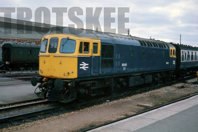 35MM SLIDE BR British Railways Diesel Loco Class 43 D6540 Exeter 1971 ...