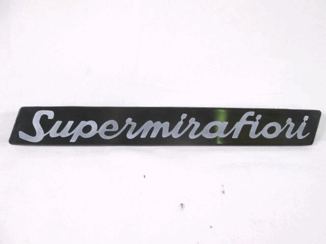 67898 PLAQUE LOGO Orrnement Écrit " Supermirafiori " Arrière FIAT 131 1 ...